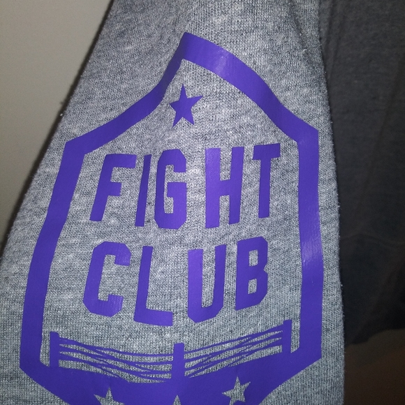 Sweaters | Idku Grey Purple Sweater Fight Club | Poshmark